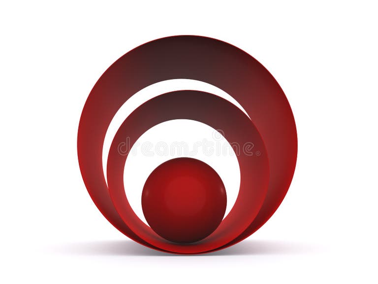 Abstracte Achtergrond Met Ballen. 3d Stock Illustratie - Illustration ...