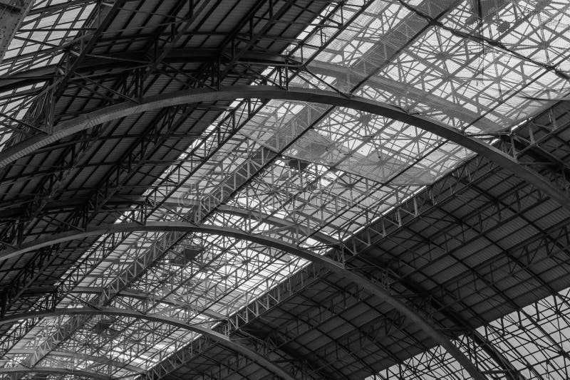 De Abstracte Achtergrond Van De Metaalbouw Structuur Van Staaldak Stock ...