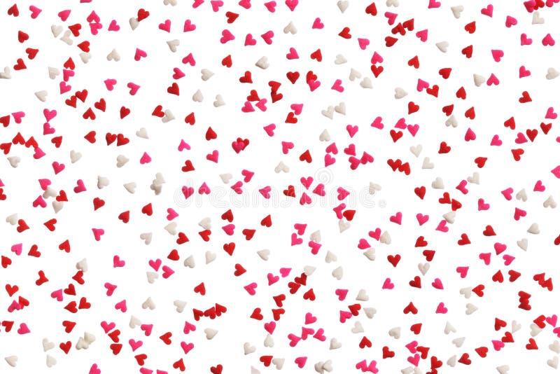 De Achtergrond Van Hart Bestrooit in Rood, Roze En Wit Stock Afbeelding ...