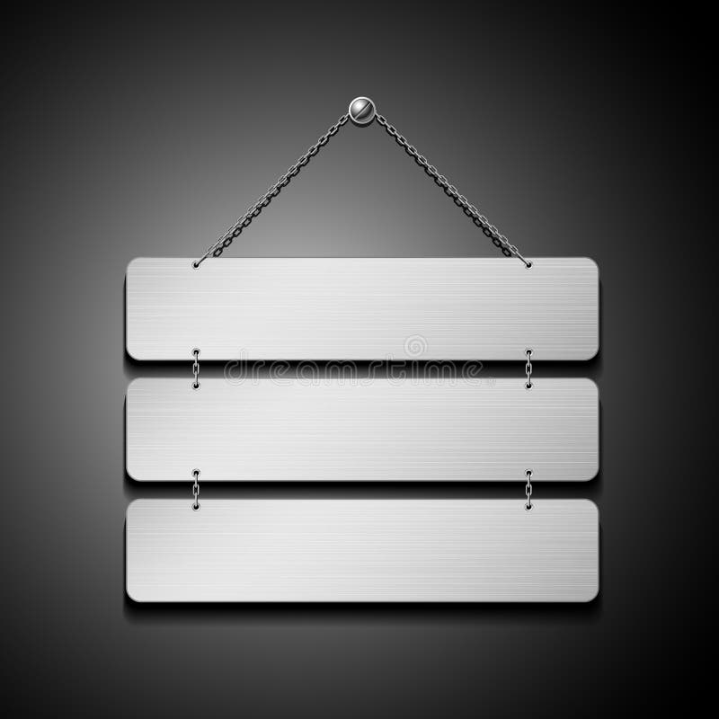 Achtergrondontwerp Van Roestvrijstalen Plaat Stock Illustratie ...