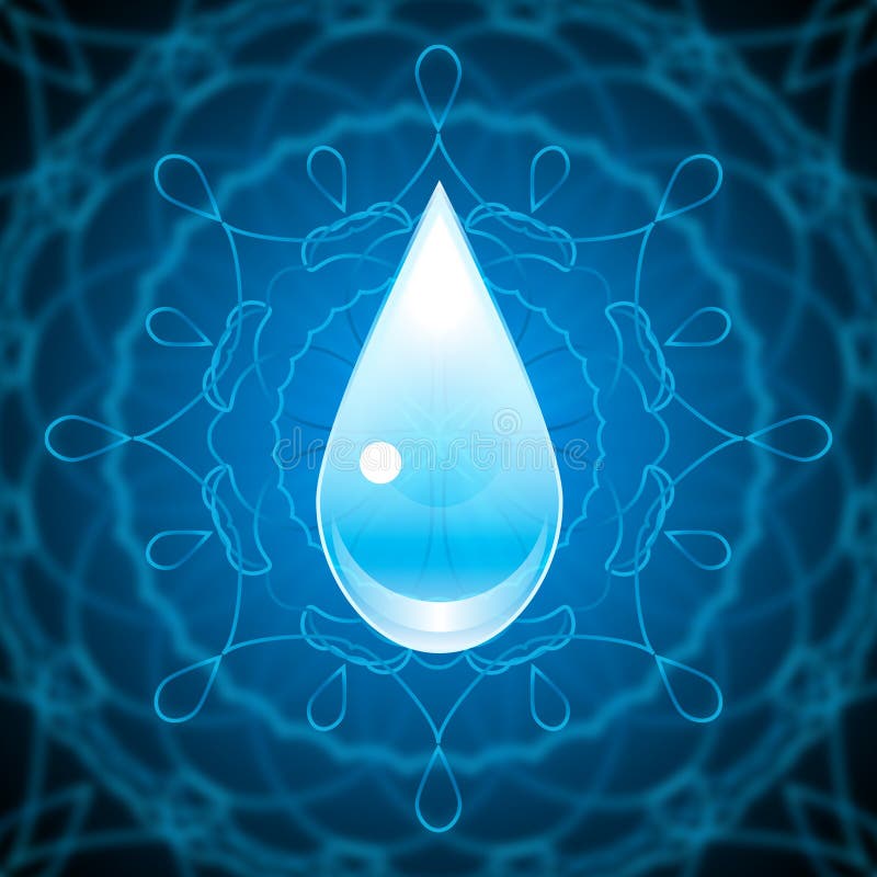 Water Element Achtergrond stock illustratie. Illustration of ...