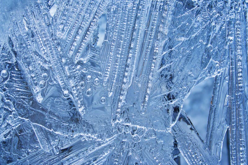 Achtergrond Met Ijskristallen Stock Foto - Image of vorm, achtergrond ...