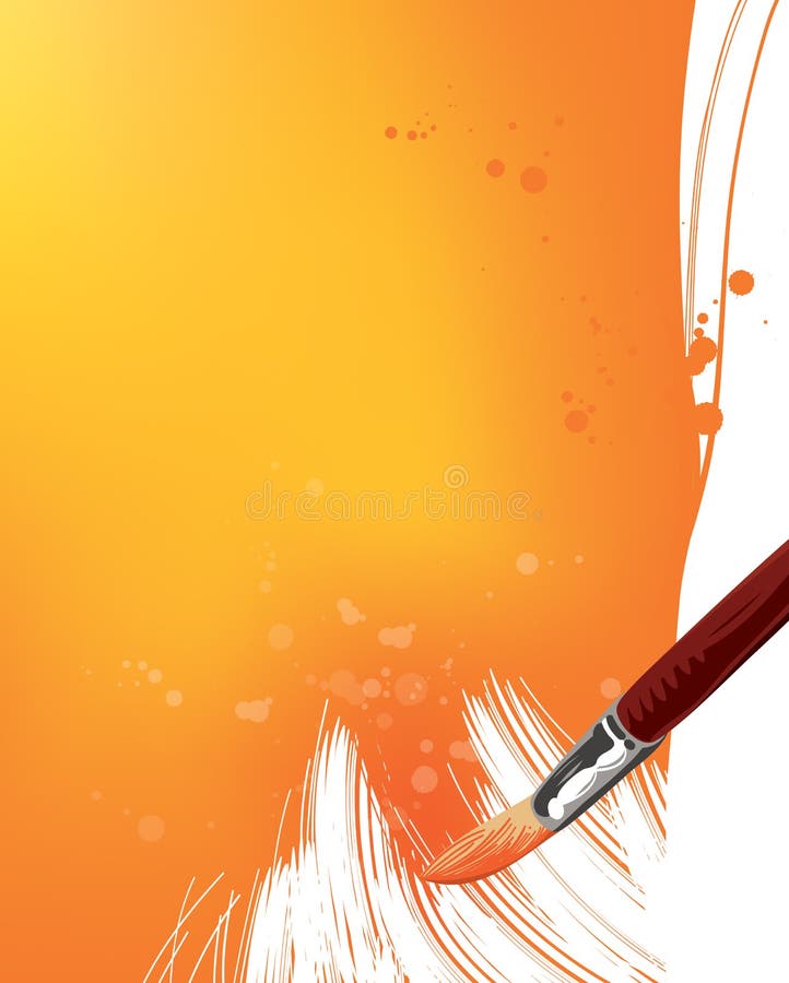 De Achtergrond Van Het Penseel Vector Illustratie - Illustration of ...