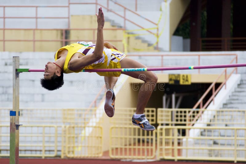 De Actie Van De Hoogspringen Van Mensen Redactionele Stock Afbeelding ...