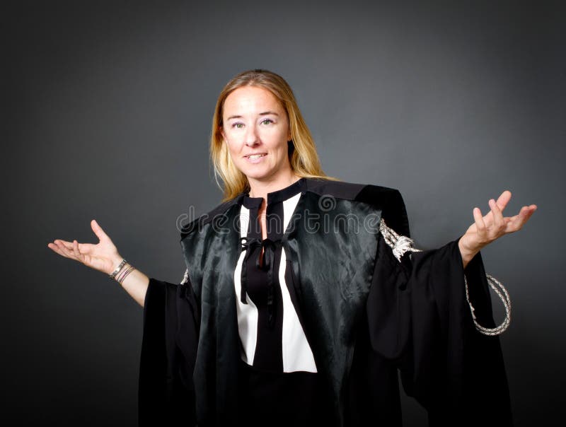 De Advocaat Van De Vrouw Het Gesturing Stock Foto - Image of praktijk ...