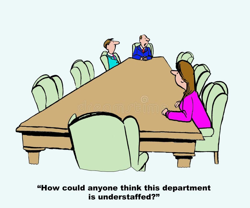 De Afdeling is Met Te Weinig Personeel Stock Illustratie - Illustration ... De Afdeling is Met Te Weinig Personeel Stock Illustratie - Illustration ...
