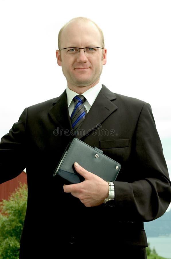 De Agent Van Onroerende Goederen Stock Foto - Image of verkoop, werken ...