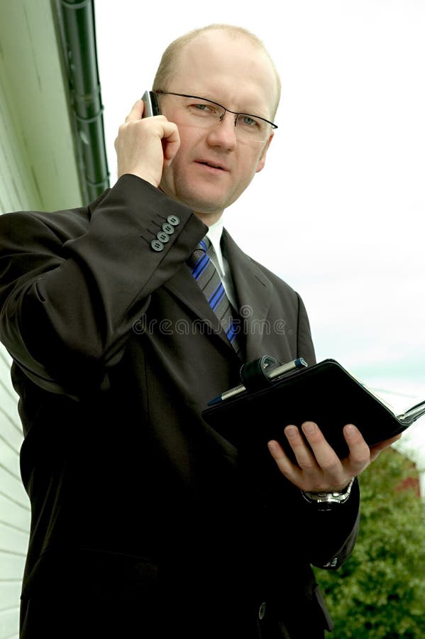 De Agent Van Onroerende Goederen Stock Afbeelding - Image of glazen ...