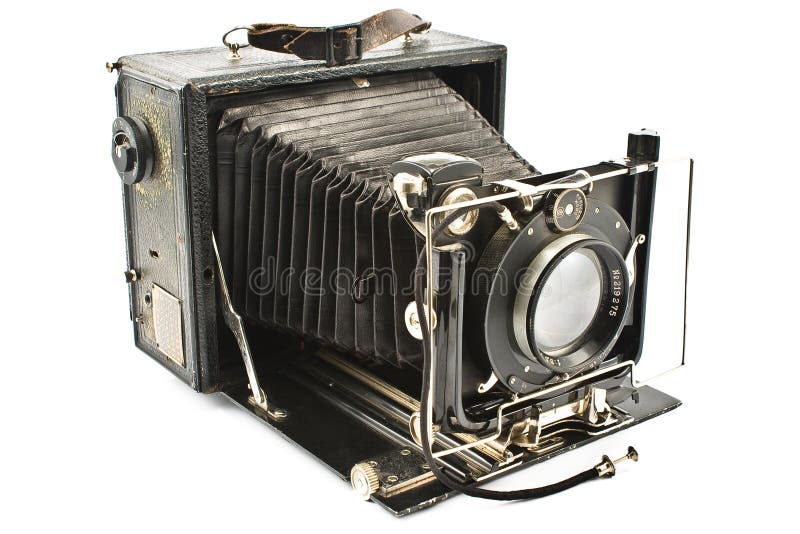 De Antieke Oude Camera Van De Foto Stock Afbeelding - Image of ...