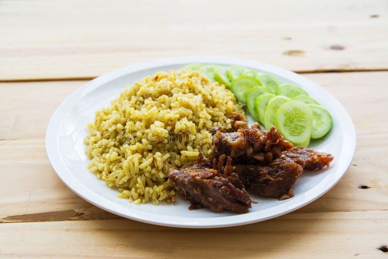 De Arabische Rijst Van Het Halalvoedsel Stock Afbeelding - Image of ...