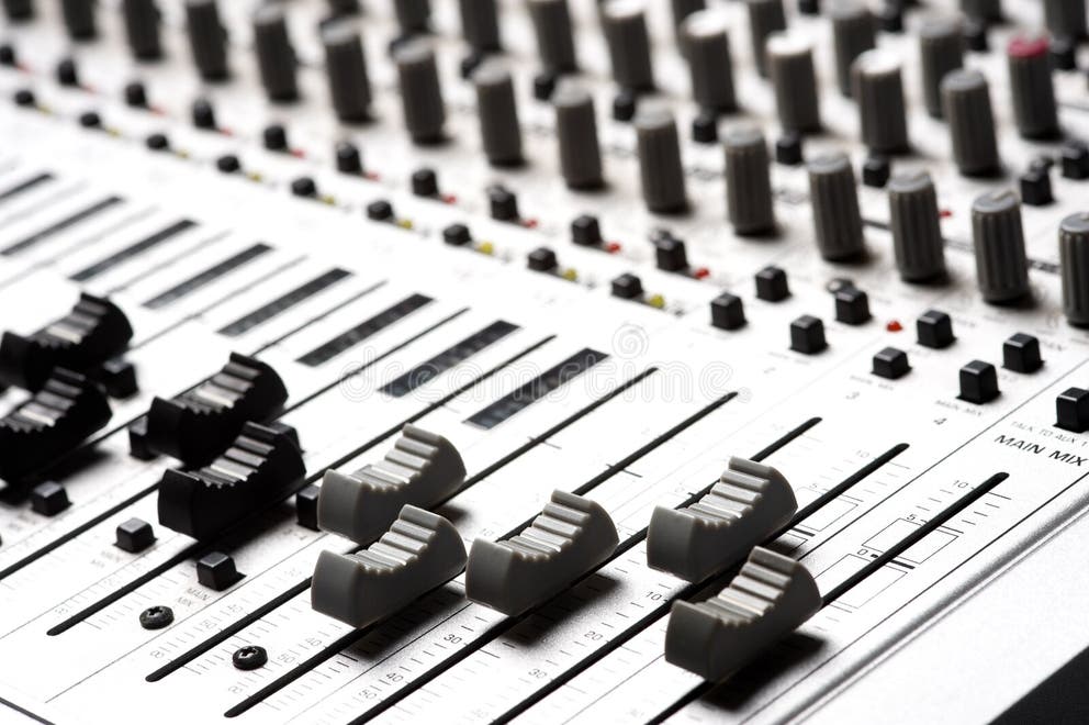 De Audio Apparatuur Van De Opname Stock Afbeelding - Image of volume ...