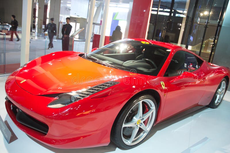 De Auto Van Ferrari in Internationaal China Redactionele Stock ...