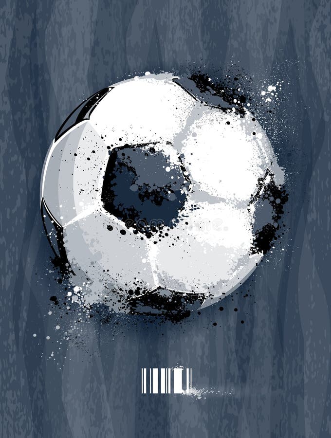 De bal van het voetbal vector illustratie. Illustration of klem - 16292339