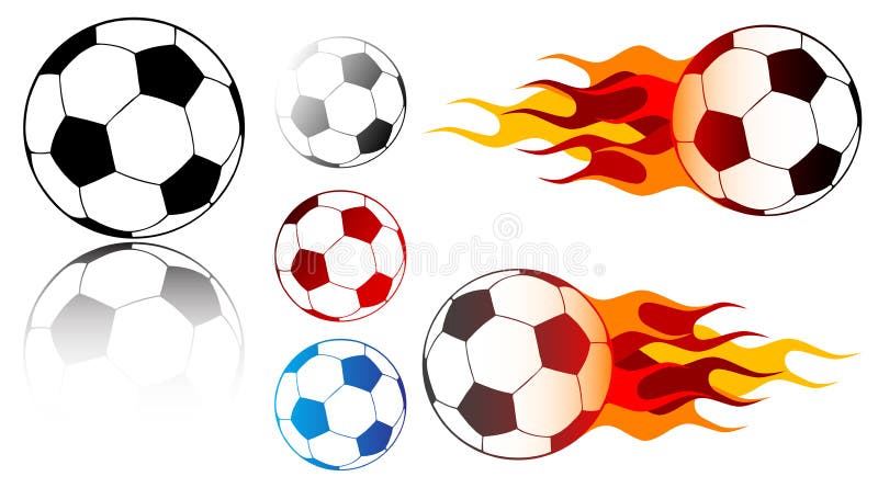 De bal van het voetbal vector illustratie. Illustration of olympisch ...