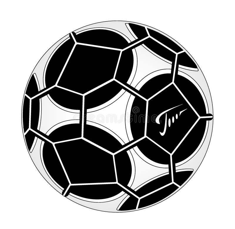 De bal van het voetbal vector illustratie. Illustration of voetbal ...