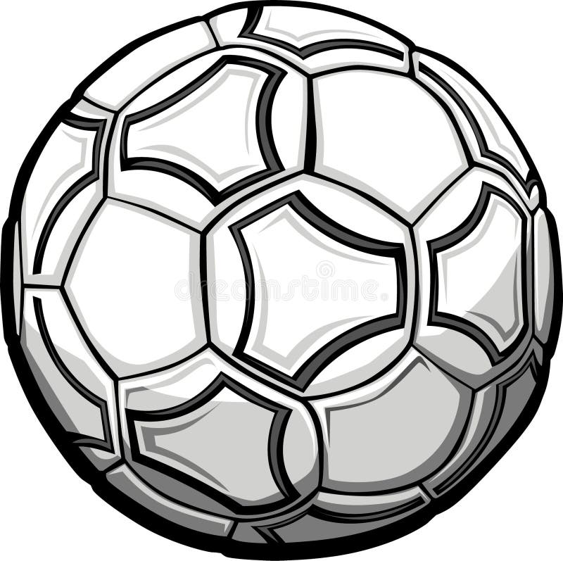 De Vlammende Bal Van Het Voetbal V1 Vector Illustratie - Illustration ...