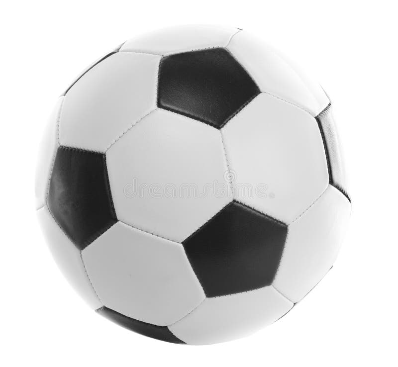 Voetballer in Blauwe Het Schoppen Bal Die Op Witte Achtergrond Wordt ...