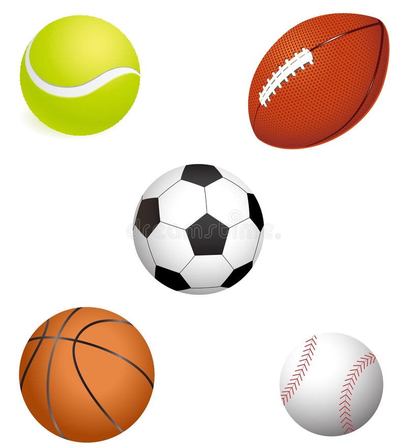 De ballen van de sport vector illustratie. Illustration of speler ...
