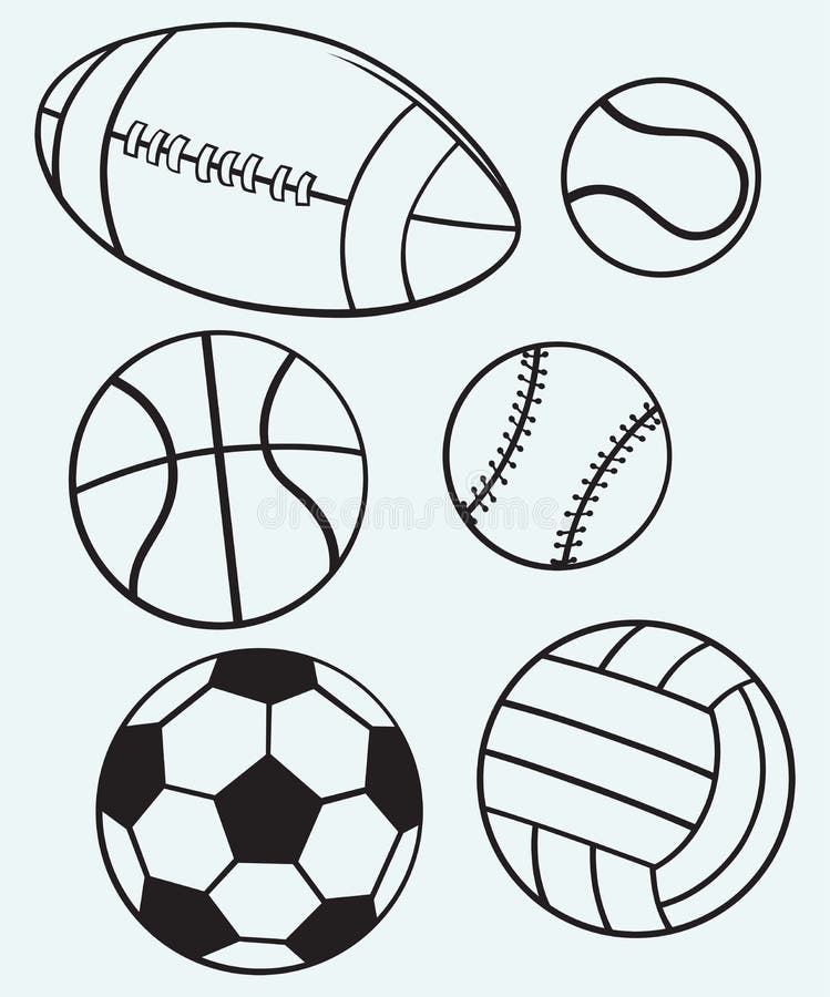 Ballen Voor Verschillende Soorten Sporten Vector Illustratie ...