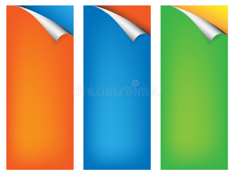 De Banner Van De Kleur Met Flex Rand Vector Illustratie - Illustration ...