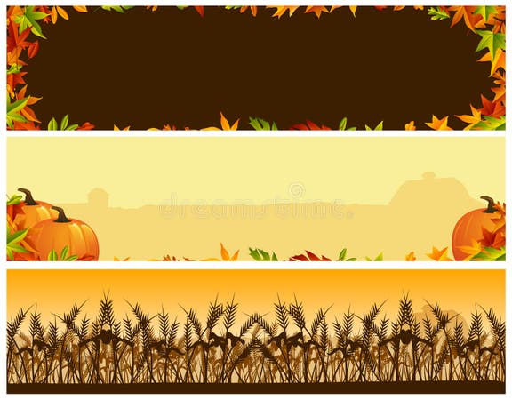 De Banners Van De Dankzegging Vector Illustratie - Illustration of ...