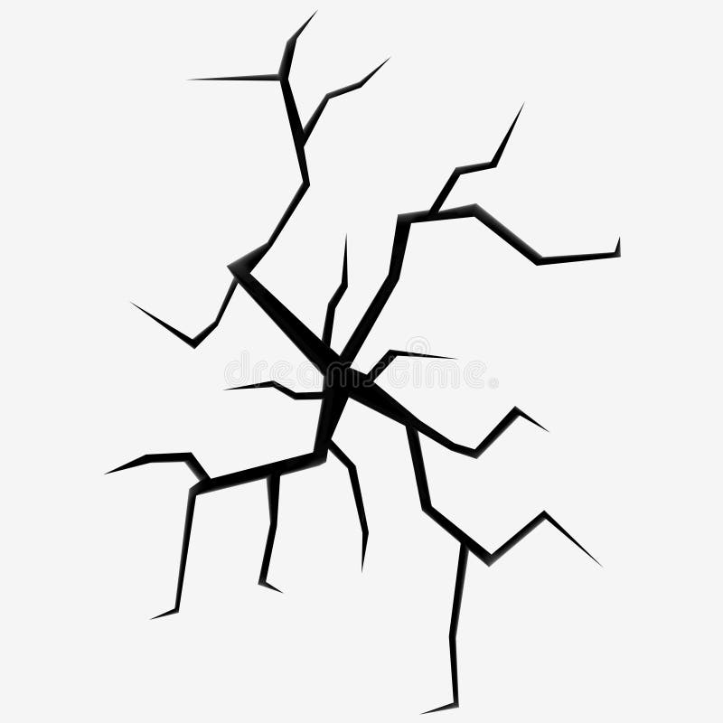 De Scheur in Het Witte Vlak Stock Illustratie - Illustration of ...