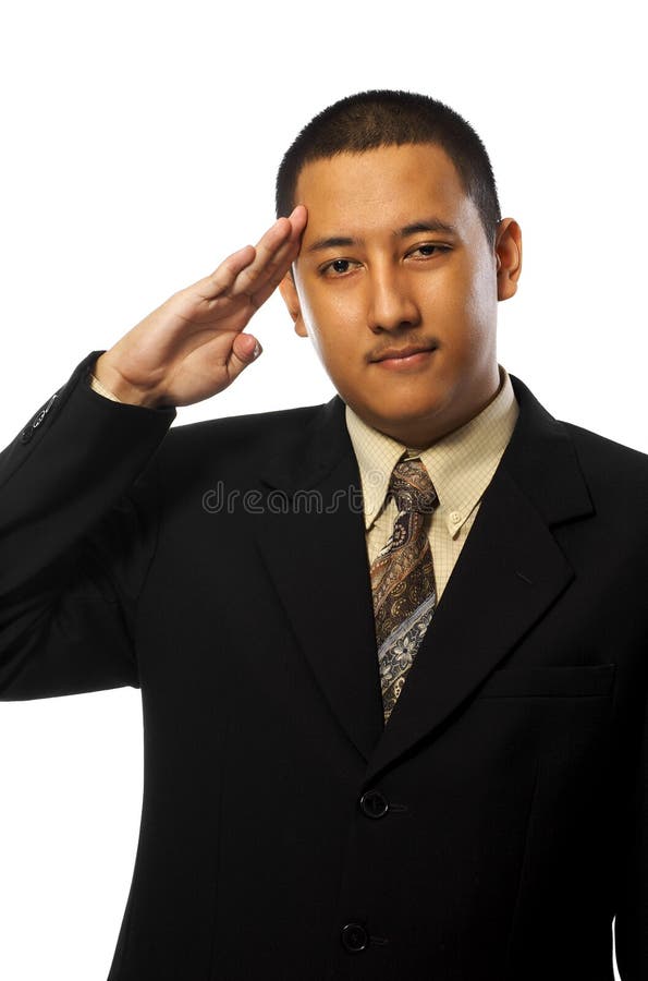 De Bedrijfs Mens Geeft Begroeting Stock Foto - Image of persoon ...