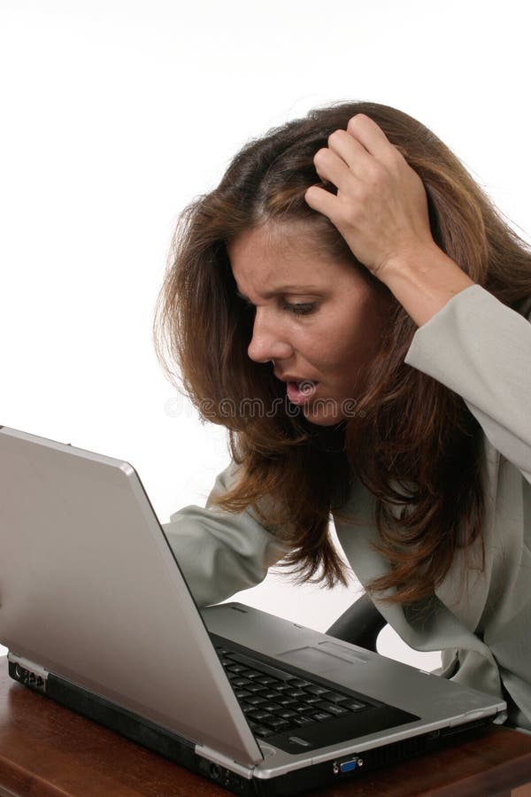 De Bedrijfs Vrouw Frustreerde 5 Stock Afbeelding - Image of ongelukkig ...