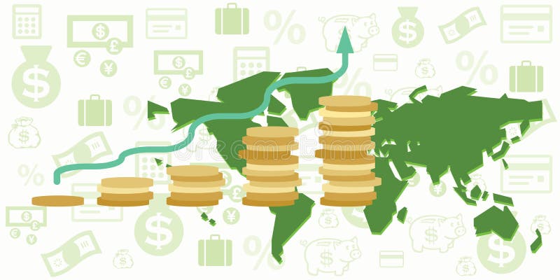 De Begroting Van De Wereldkaart Vector Illustratie - Illustration of ...