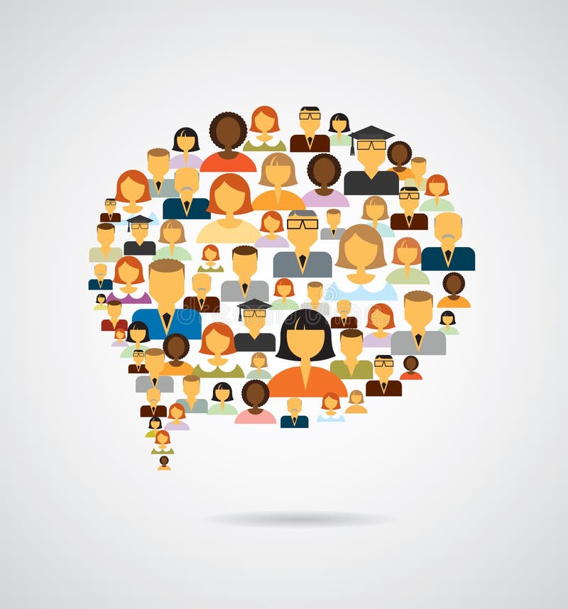 De bel van de toespraak vector illustratie. Illustration of zakenman ...