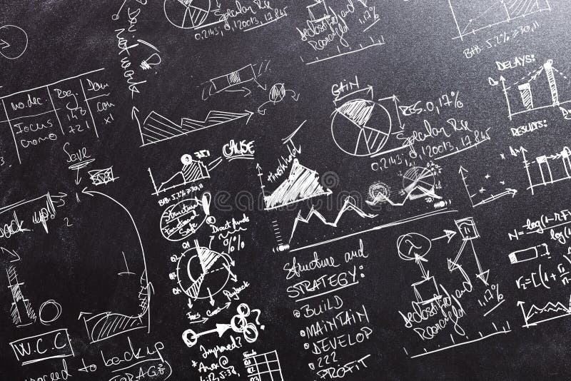 De Berekeningen Van Grafieken ANS Stock Illustratie - Illustration of ...