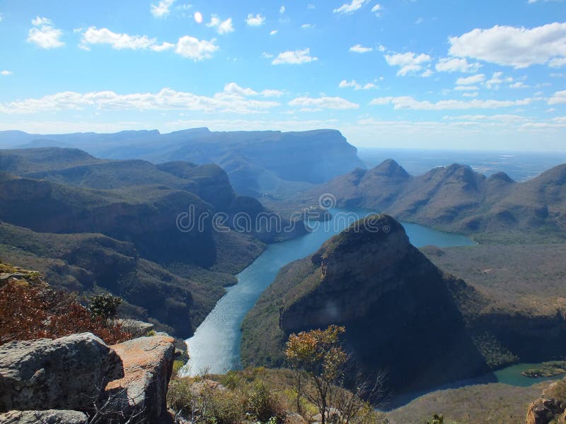 Drie Rondawels Op De Blyde River Canyon in Zuid-Afrika Stock Afbeelding ...