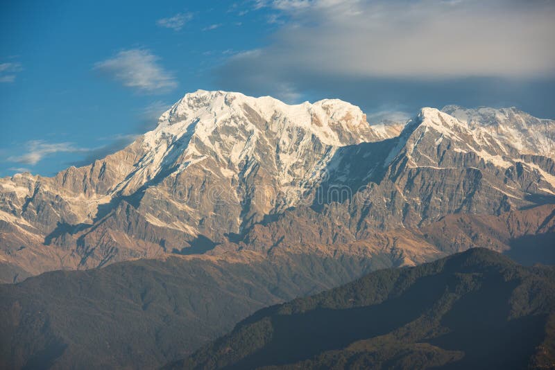 De Bergen Van Himalayagebergte, Nepal Stock Foto - Image of rotsen ...
