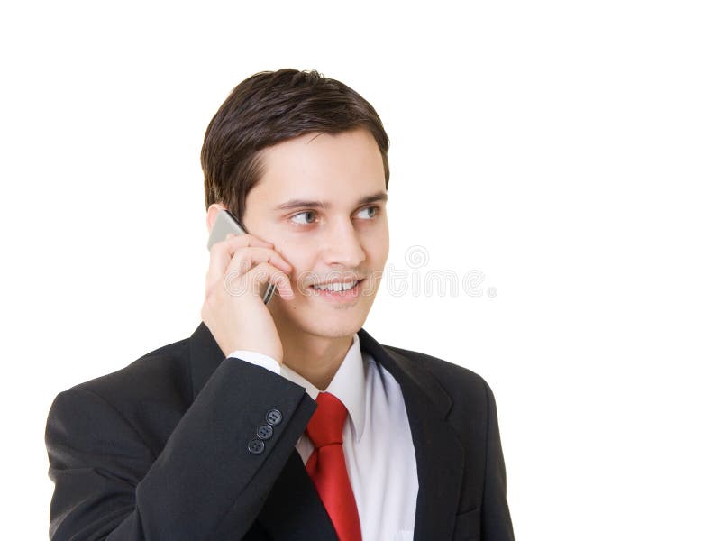 Telefoongesprek stock afbeelding. Image of bellen, gesprek - 1548011