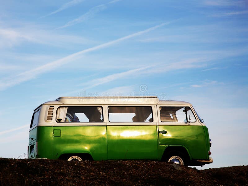 De Bestelwagen Van De Kampeerauto Stock Foto - Image of duits, rondreis ...