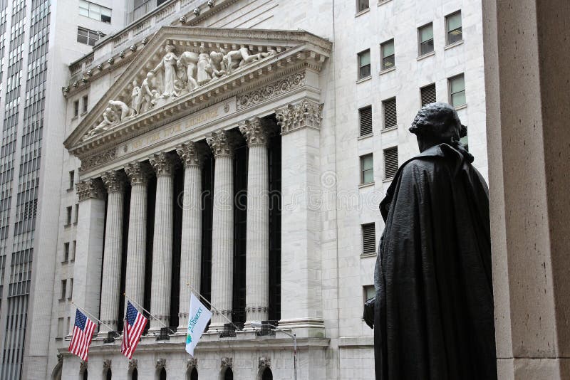 De Beurs van New York redactionele stock foto. Image of gebouw - 125014263