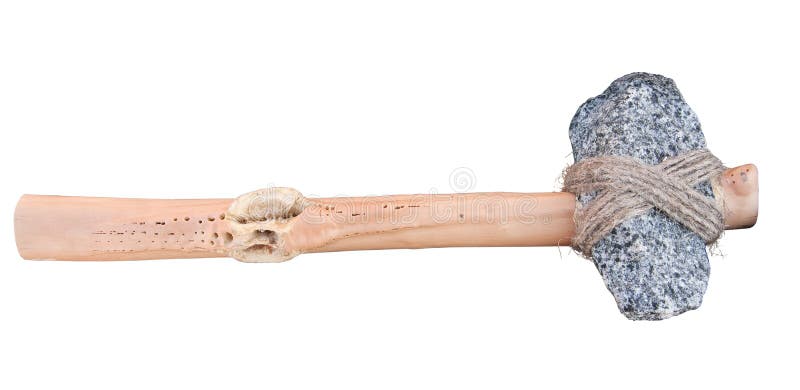 De bijl van de steen stock afbeelding. Image of holbewoner - 14568081