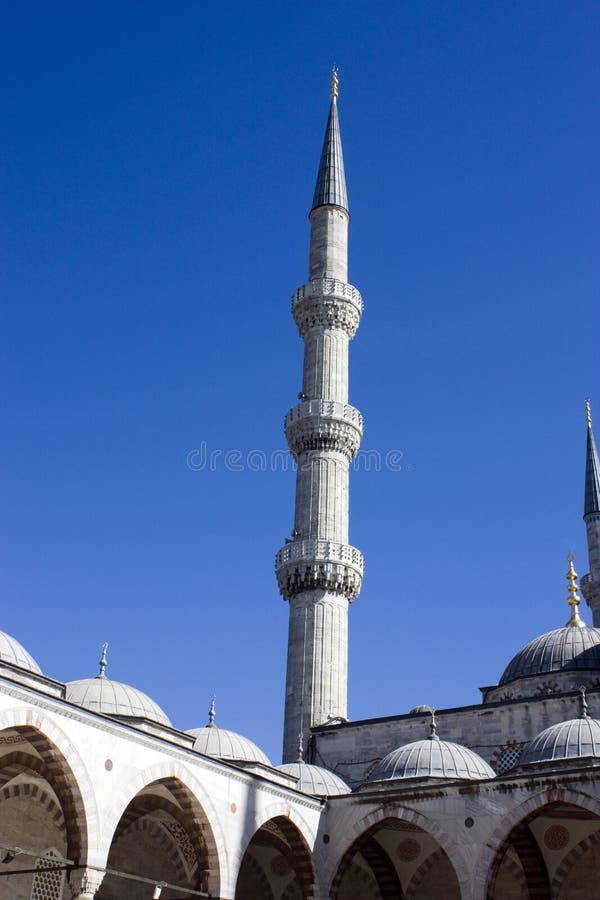De Blauwe Moskee in Istanboel Turkije Stock Afbeelding - Image of ...