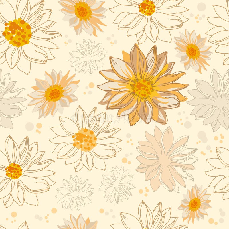 Naadloos Patroon Met Bloemengele Narcissen Vector Illustratie ...