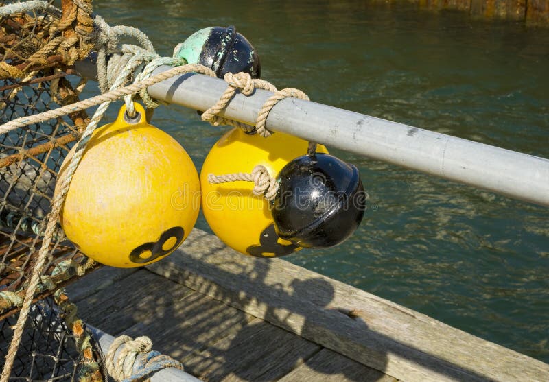 De Boei Van De Boot Met Kabel in Container Stock Afbeelding - Image of ...