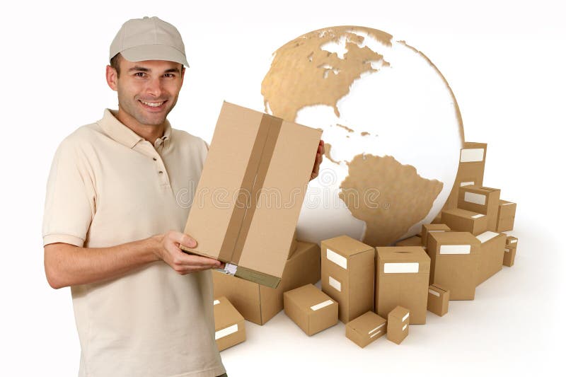 De Boodschapper Van De Wereld Stock Foto - Image of beige, amerika ...