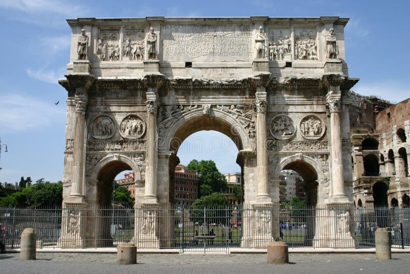 Triomfboog - Rome stock foto. Image of viering, decors - 2520892