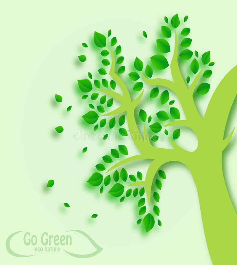 De boom gaat Groen Concept stock illustratie. Illustration of boom ...