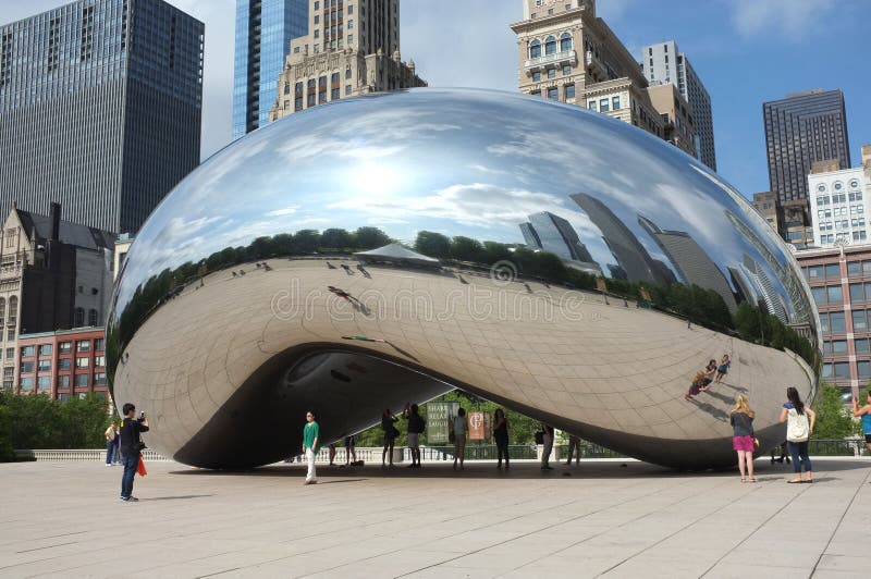 De boon van Chicago redactionele foto. Image of millennium - 31238271