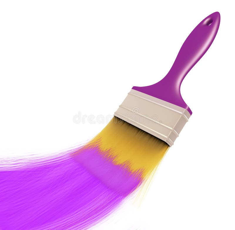 De borstel van de verf stock illustratie. Illustration of begrip - 56319301