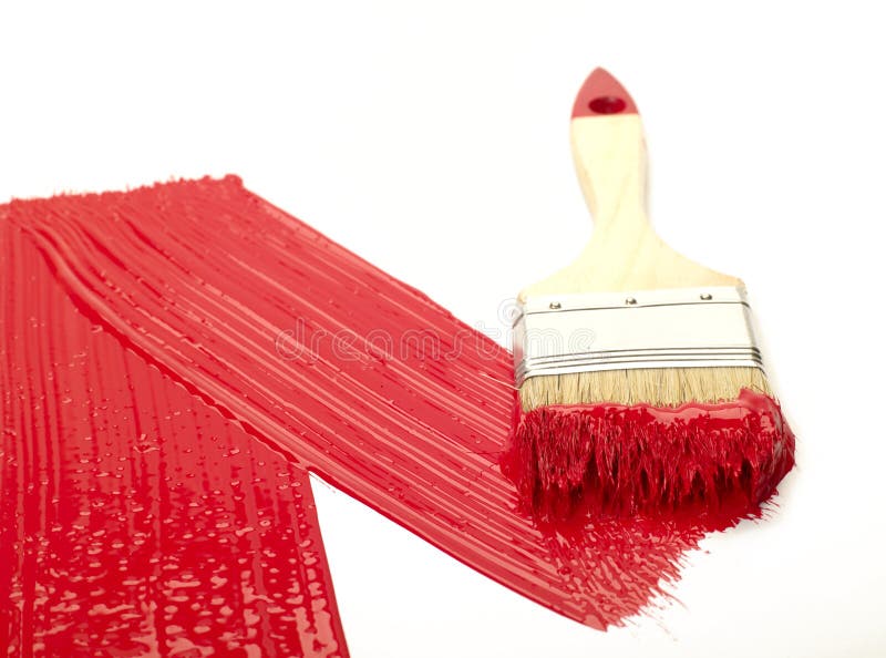 Verfborstel stock foto. Image of creativiteit, gekleurd - 8245890