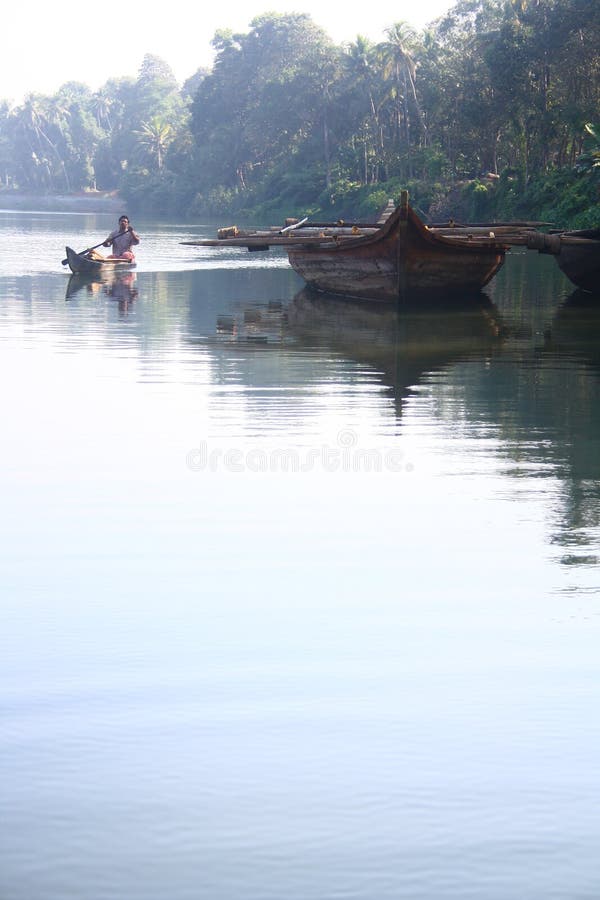 De Boten Van Het Land Van Kerala Redactionele Fotografie - Image of ...
