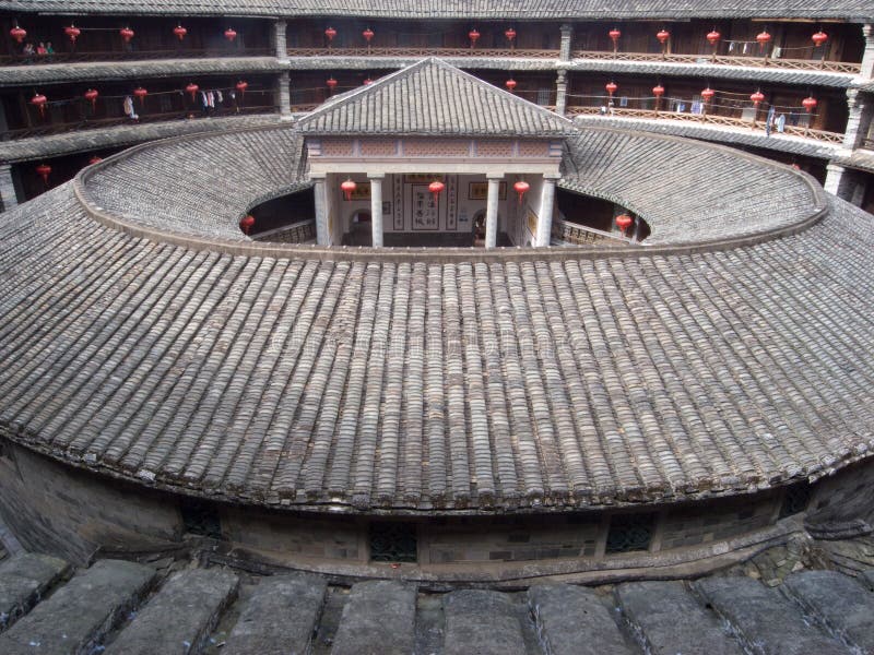 De Bouw Van De Aarde Van Yongding Stock Afbeelding - Image of gebouwen ...