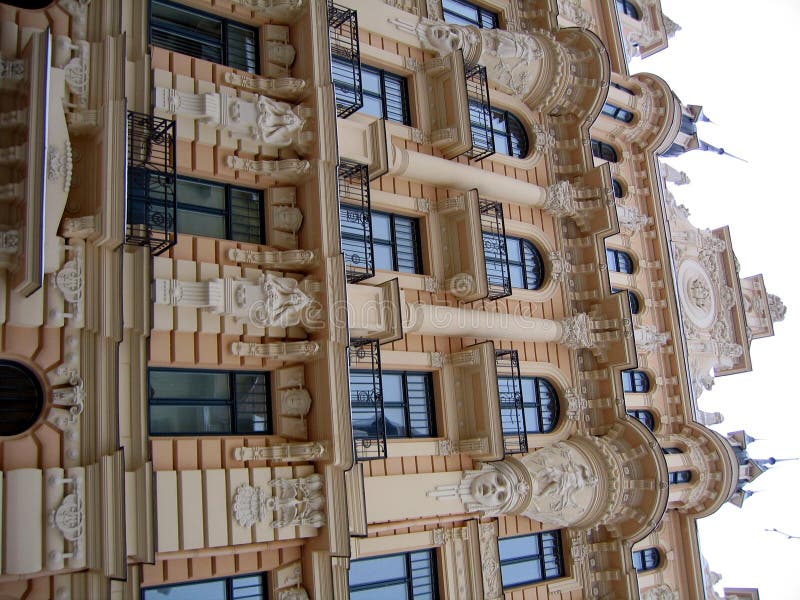 De bouw van de Jugendstil stock foto. Image of mooi, architect - 242682