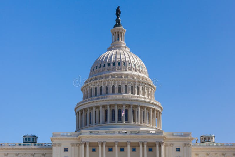 De Bouw Van Het Capitool Van De V.S. in Washington DC Stock Afbeelding ...